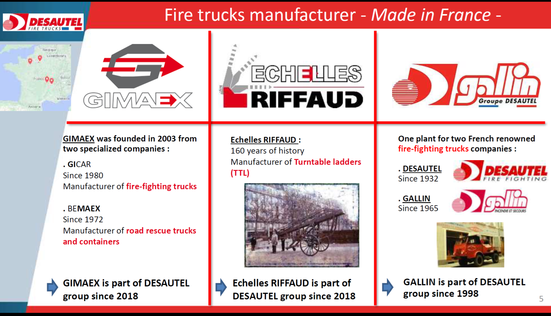 Camions de pompiers de Desautel | CTIF - International Association of ...